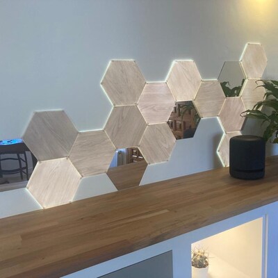 Hexagon Shaped Mirrors Bespoke Sizes, Colours & Shapes Made., Bespoke ...