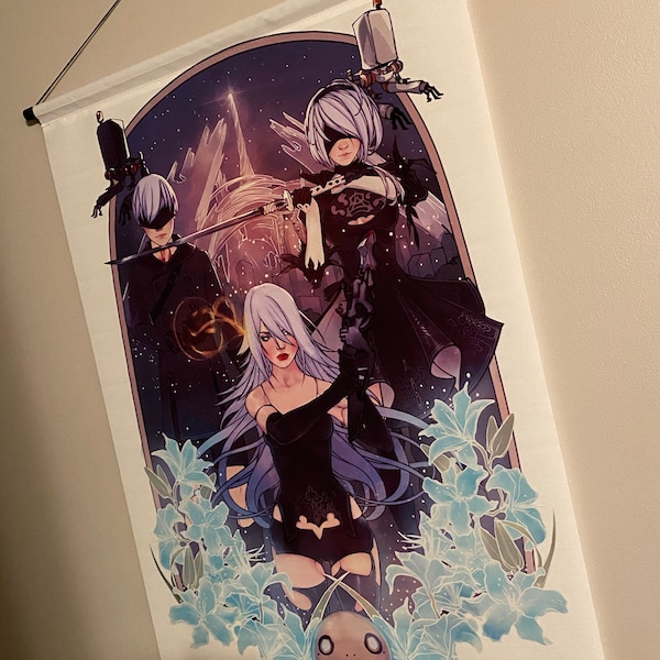 Okami - Illustration Wall Scroll - Etsy