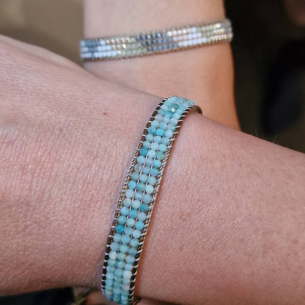 PASTEL POPROCKS Armcandy BRACELET Handwoven From Japanese Miyuki Glass ...
