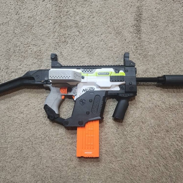Nerf Stryfe 170 FPS Battlecamo Modded Nerf W/ Neo-dymium Motors ...