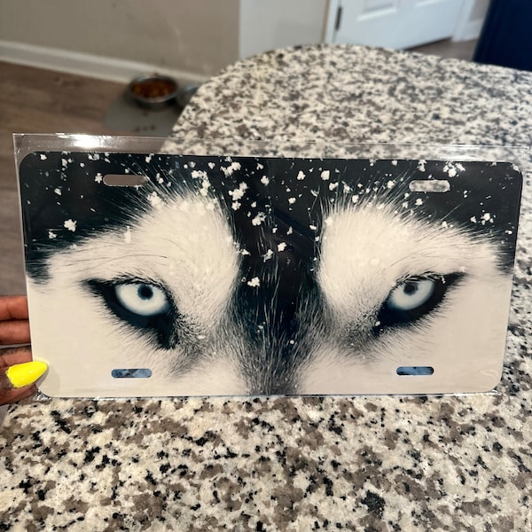 Wolf Eyes Custom Vanity License Plate Personalized Novelty Auto Front ...