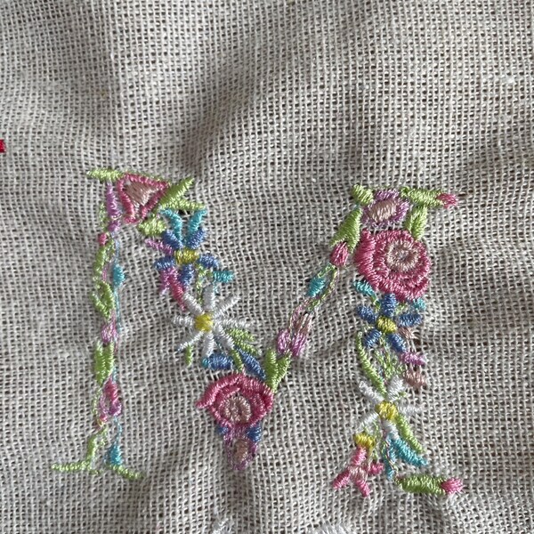 Floral Font Embroidery, A-Z Full Flower Alphabet Machine Embroidery ...
