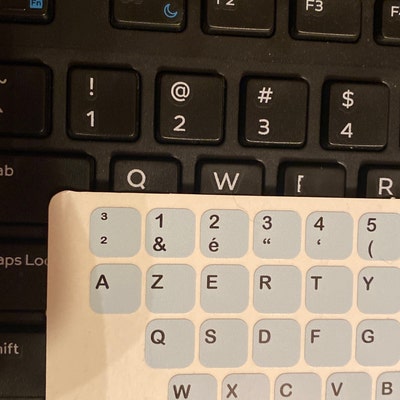 AZERTY Keyboard Sticker Vinyl Decal Sticker - Etsy