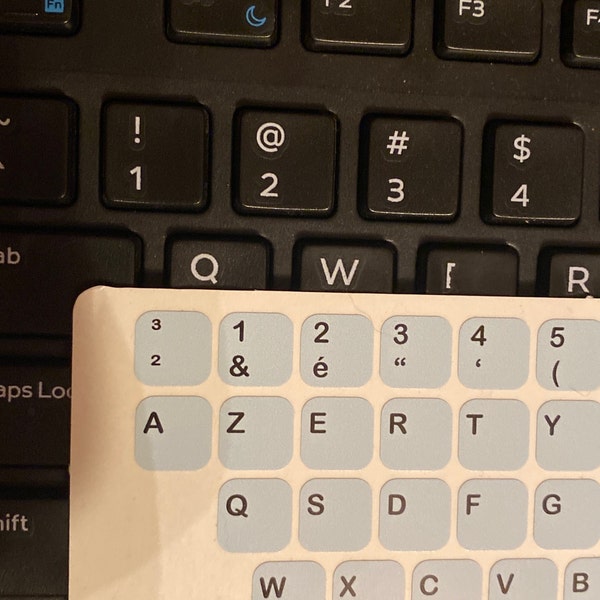 AZERTY Keyboard Sticker Vinyl Decal Sticker - Etsy