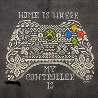 Modern Nordic Retro Console Controller Cross Stitch Pattern - Etsy Canada