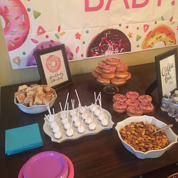 Dessert Table Sign - Donut Baby Shower - Donut Party - Donut Bar Sign ...