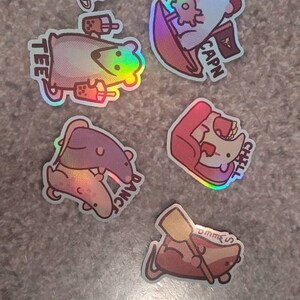 RAT Stickers Waterproof Holographic Stickers, Rat Sticker, Derpy ...