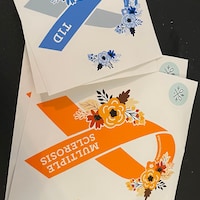 Multiple Sclerosis Sticker, MS Awareness Sticker, Orange Awareness ...