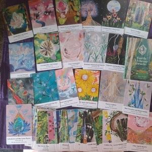 Earth Alchemy Oracle Deck With Plants, Flowers and Crystals, Botanical ...