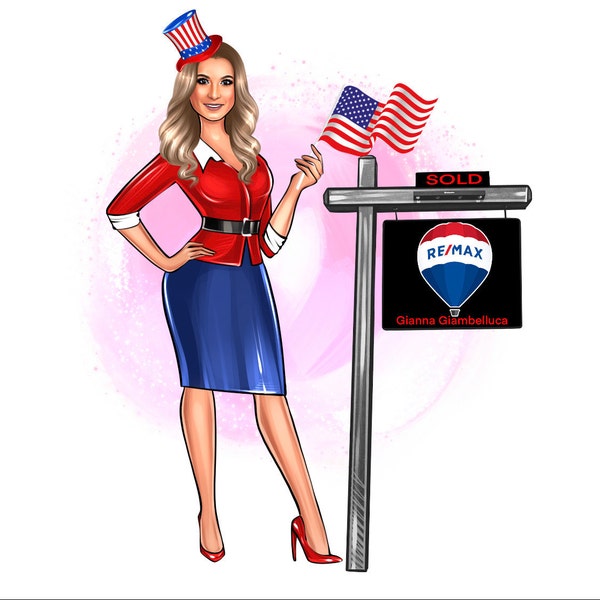 Real Estate Logo,realtor Logo,cartoon Logo,hand Draw Logo,portrait Logo ...