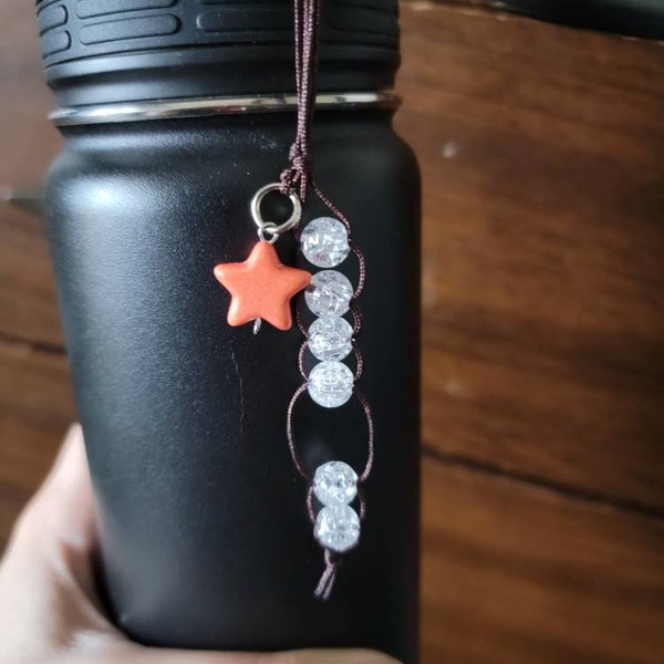 Water Bottle Tracker Beads / Turtle Keychain / Daily Water Tracker ...