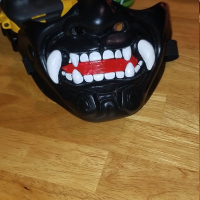 Half Cover Knight Samurai Mask, Airsoft Mask, Halloween Costume Cosplay ...