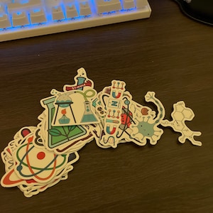 50/100pcs Laboratory Science Chemistry Stickers Physics - Etsy