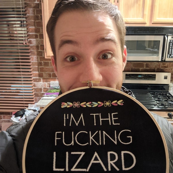 The Office I'm the Fucking Lizard King Robert California - Hoop Art or ...