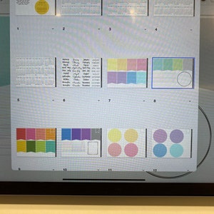 DIY Mini Calendar Digital Stickers Kit Goodnotes, iPad and Android ...