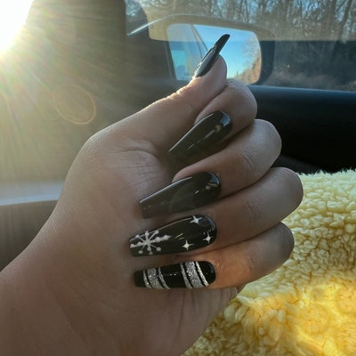 Blue Gradient Ombré Press-on Nails / Matte Nails - Etsy