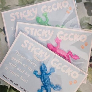 Keepy Uppy, Sticky Gecko, Bluey Party Decor, Toddler Party Favors ...