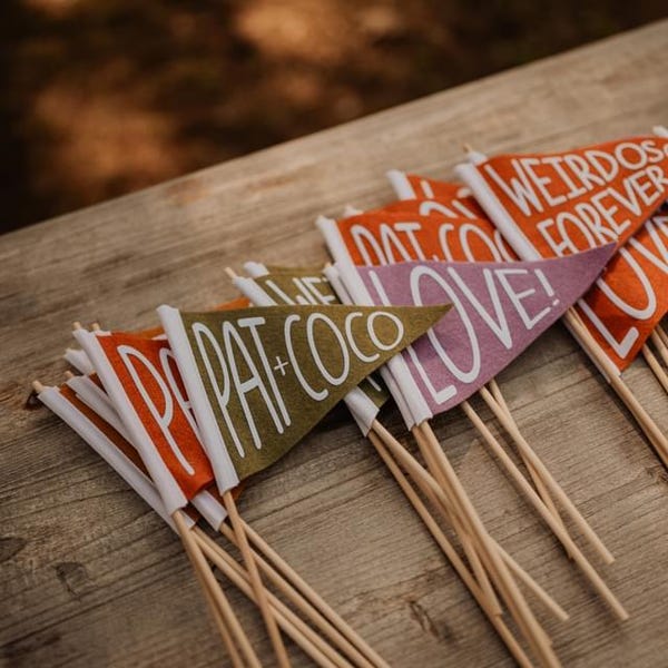 LARGE Custom Color Bunting Banner, Felt Triangle Garland, Custom ...