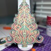 Christmas Tree 3D Zentangle Svg Files | Papercut for Cricut, CNC, Laser ...