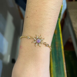 Tangled Rapunzel Dream Flower Sunset Micropaved Sunstone Zirconia Star ...
