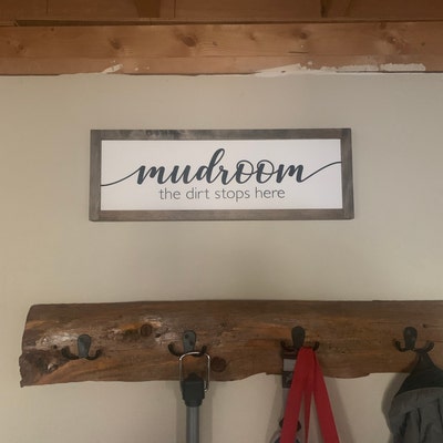 Mudroom Sign Welcome Sign Wood Signs Sign for Entryway Farmhouse Decor ...
