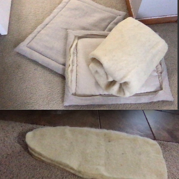 100% Organic Wool Batting / by the Yard / GOTS Certified / Perfect for ...