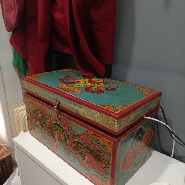 45 Cm Diameter, Traditional Tibetan Drum DHYANGRO for Buddhist Rituals ...