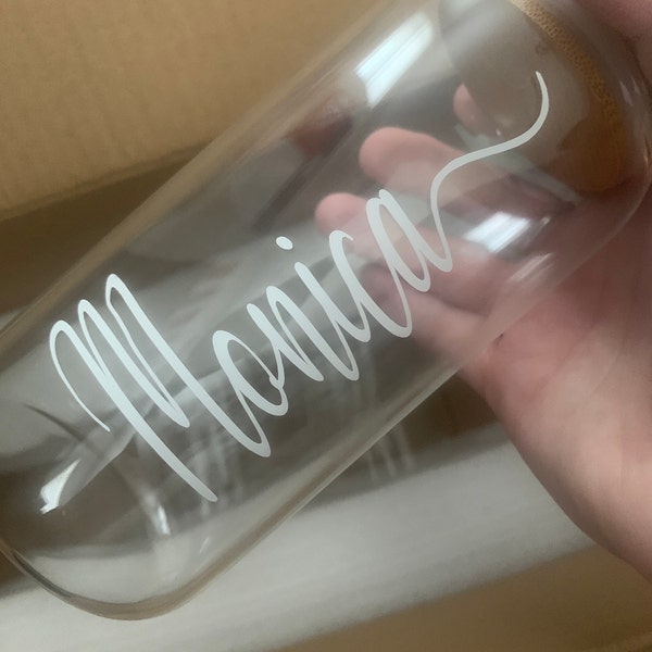 Personalized Bride Ice Coffee Cup - Bridesmaid Beer Can Glass Soda Cup ...