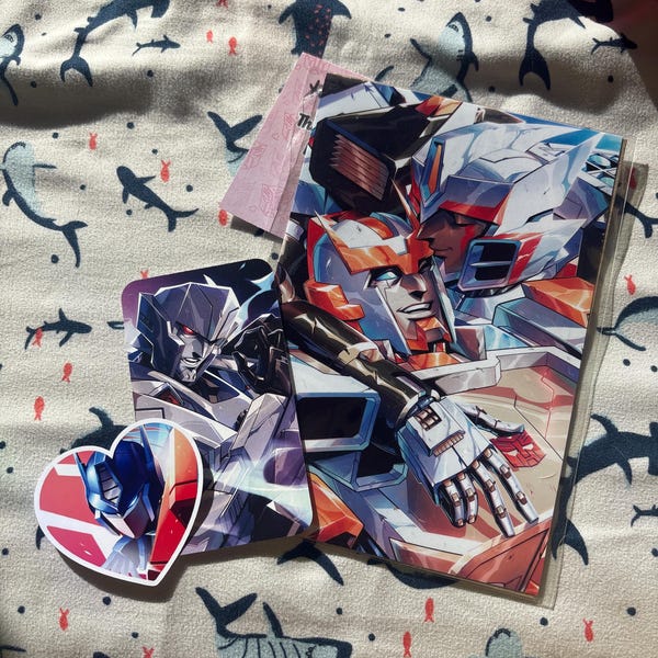 Soundwave & Laserbeak Transformers Skybound Print - Etsy