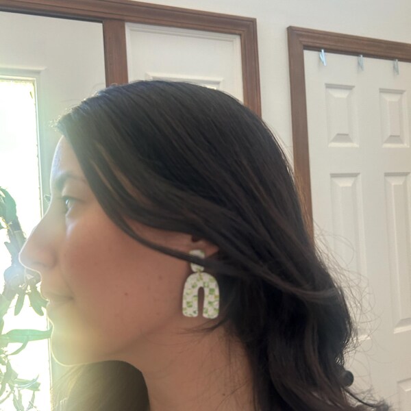 Emmy Polymer Clay Earrings Handmade Earrings Statement Earrings ...