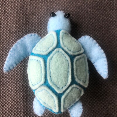 Felt Sea Turtle Sewing Pattern, Felt Ornament, Ocean Pattern, SVG PDF ...