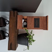 Wood Christmas Tree Shelf Stackable Nesting 3 Tier Display Three Tier ...