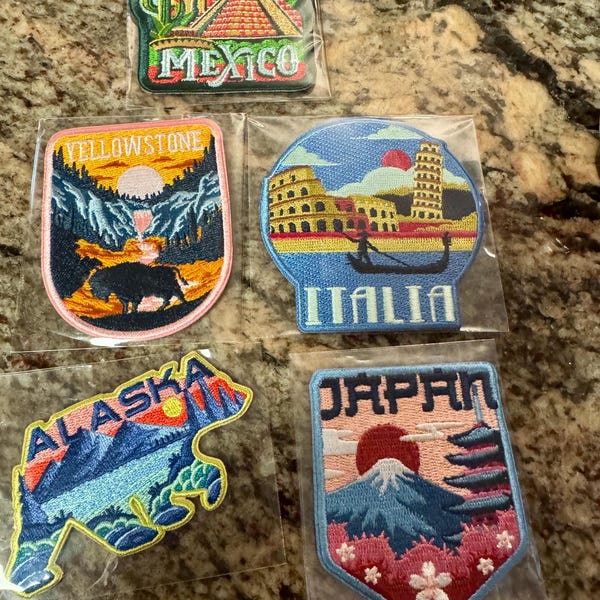 Pompeii Italy 3" Travel Patch Embroidered Iron on Sew on Badge Souvenir ...