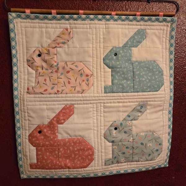 PDF Easter Quilt Pattern - Hippity Hoppity MINI - Etsy