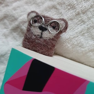 Woolly Bunny Bookmark Needle Felt Felted Handmade Wool Rabbit Book ...