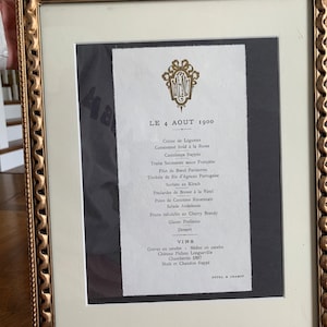Collection of Vintage French Menus, Paris Wall Art for Restoration ...