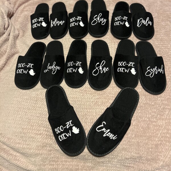 Monogrammed Slippers, Personalized Slippers With Monogram or Custom ...