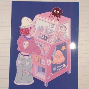 Grunge Tv Head Mini Print // Retro Computer // Weirdcore // - Etsy