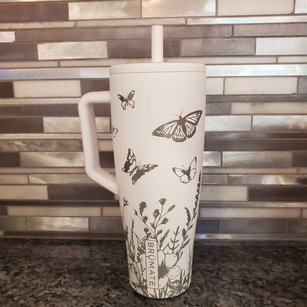Floral Lines Custom Brumate Era Leakproof Tumbler 30 Oz 40 Oz - Etsy