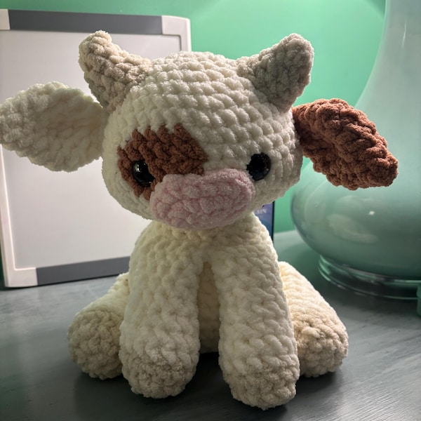 Amigurumi Cow Pattern, Plush Pattern, Stuffed Cow Toy, Cow, Crochet Cow ...