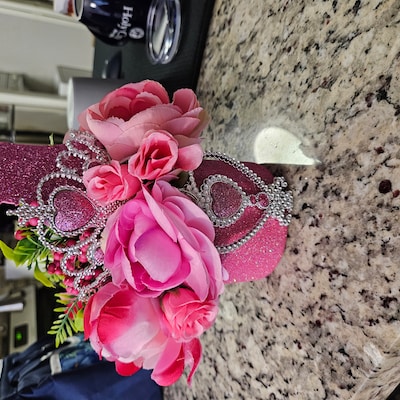 Disney Princess Floral Arrangement Disney Decor Glitter Cinderella ...