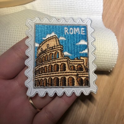 Rome Patch Iron on Patch Patch Collector Travel Souvenir Roma Travel ...