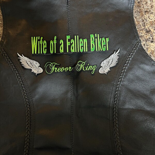 Motorcycle Patches - Rocker Patch Set - Iron on Custom Back Patch ...