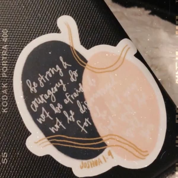 Be Brave Sticker | Christian Stickers | Faith Sticker | Bible Verse ...