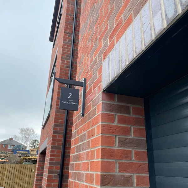 Customisable Hanging House Sign, House Number Sign, New Home Gift ...