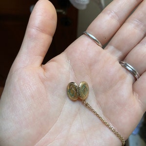 Mini Locket Necklace, Oval Locket Necklace, Gifts for Her, Birthday ...