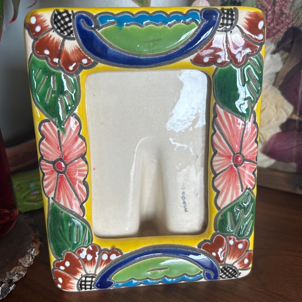 Talavera Picture Frame | Colorful Handcrafted Mexican Home Decor - Etsy