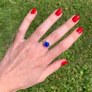 14K Gold Mood Ring Dainty Ring for Women Feeling Stone Ring - Etsy