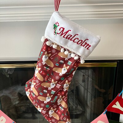 Labrador Retriever Christmas Stocking / Dog Stocking / Personalized ...