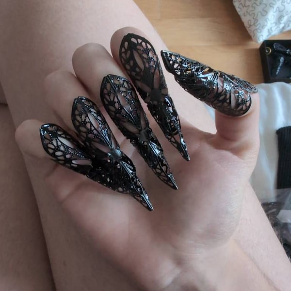 Nail Claws Goth Claw Rings "lilly" Gift Ideas Gothic Witch Jewelry Gift ...